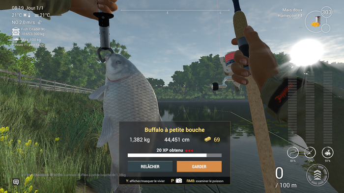XP Bonus Malus fishing planet astuces
